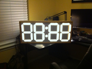 Giant LED Clock - MidsouthMakers - Memphis Area Hackerpace